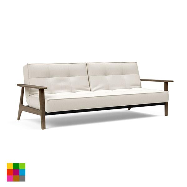 Sofá Cama Splitback Frej Roble Oscuro | Sofás Cama | EKOIDEAS